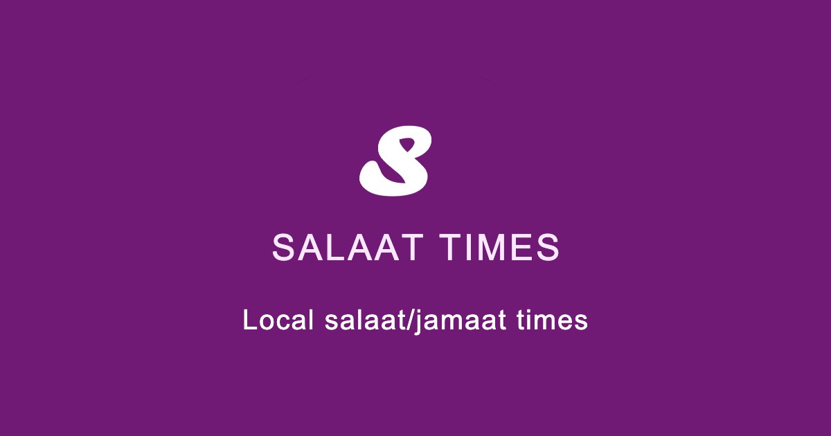 Salaat/Jamaat times for local masjids